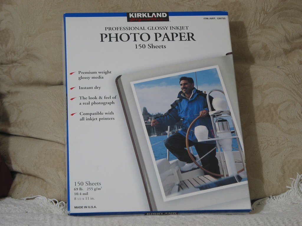 KIRKLAND Collectible Last Made In The U.S.A. 69 lb 8 1/2 X 11 Glossy ...