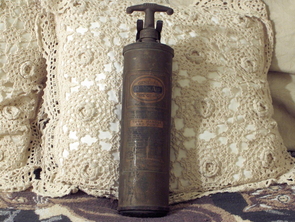 FIRE EXTINGUISHER Antique Hand Pump General Pacific Co