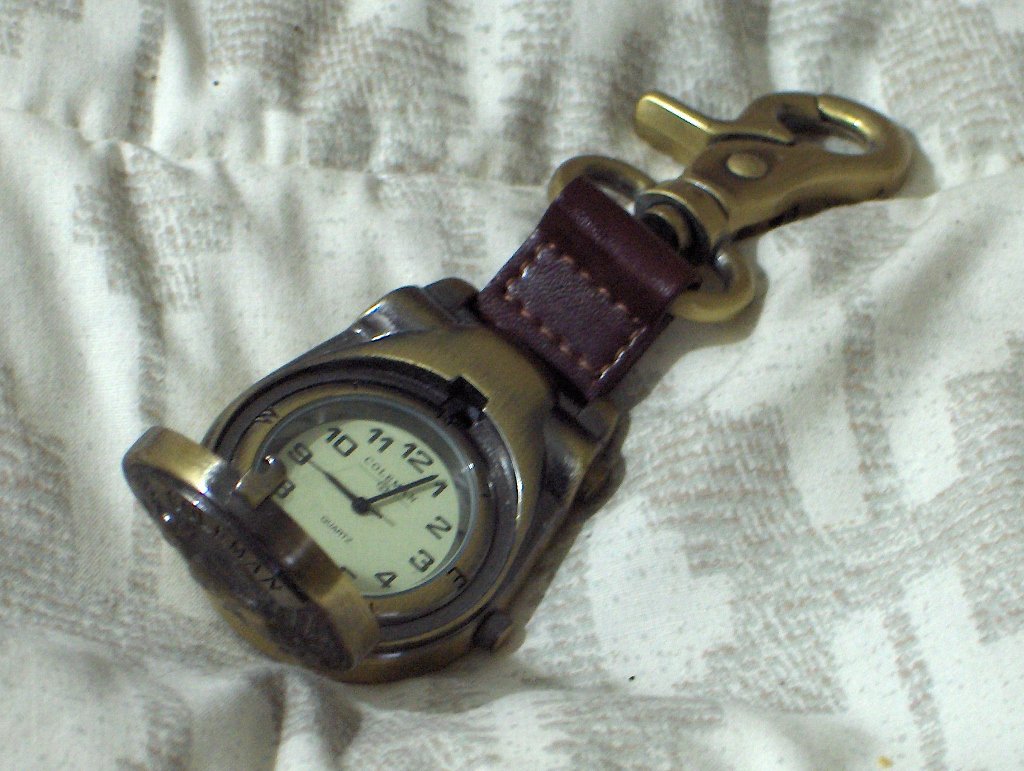COLEMAN Quartz Fob Pocket Dial Watch Used