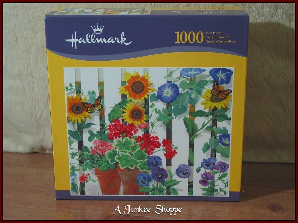 Jigsaw Puzzle Backyard Garden Hallmark Hasbro 1000 Pieces 2004 Unopened Box