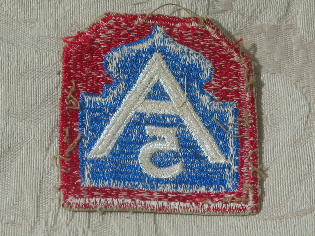 MILITARY SHOULDER PATCH 5th ( Fifth ) United States Army North No Combat