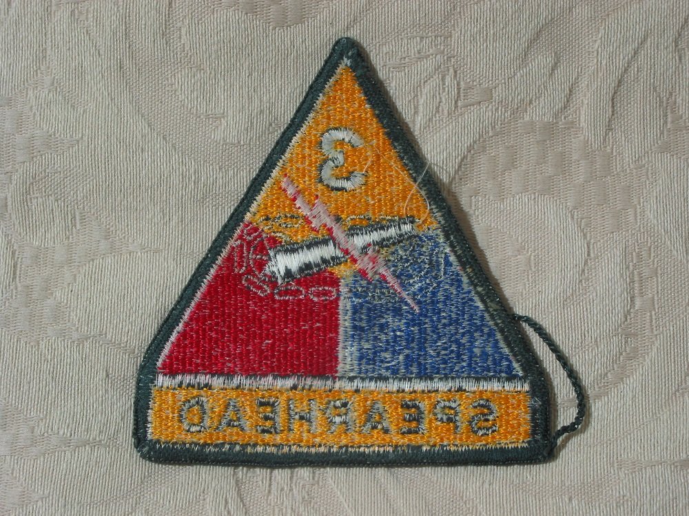 MILITARY SHOULDER PATCH 3rd (Third) Armored Spearhead Division ...