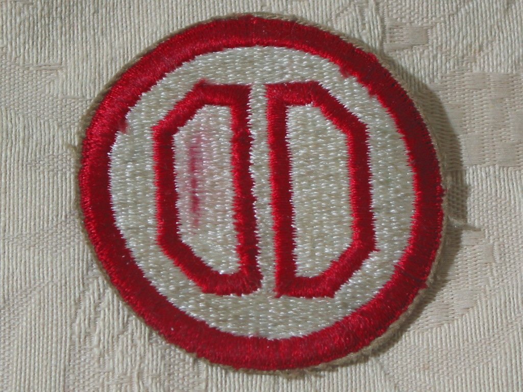 MILITARY SHOULDER PATCH 31th Infantry " Dixie" Division Red White ...