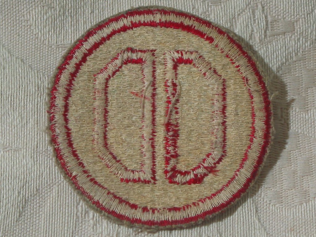 MILITARY SHOULDER PATCH 31th Infantry " Dixie" Division Red White ...