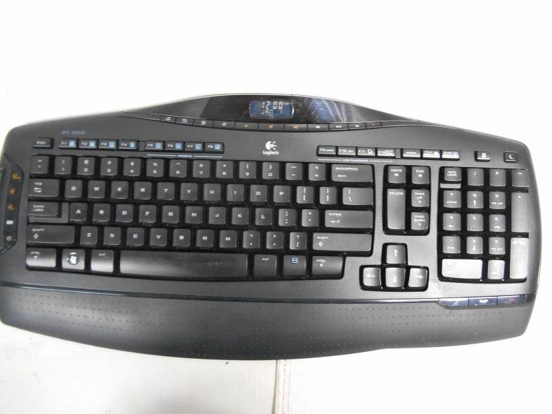 Gently Used Logitech Model MX 3200 Black Wireless Desktop Ergonomic ...