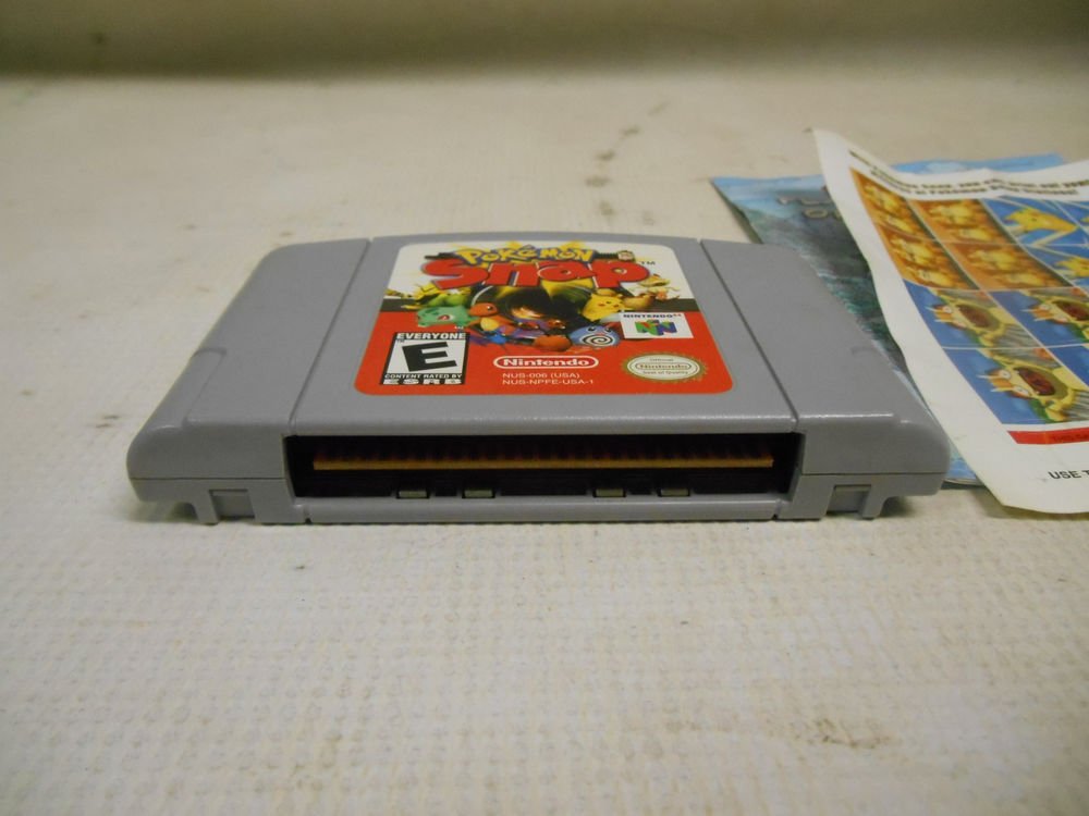 Pokemon Snap Nintendo N64 Video Game Cartridge w/ Unused Sticker Label ...