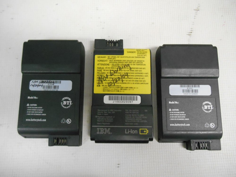 Lot 3 BTI & IBM Notebook Computer Batteries IB-600L (x2) 02K7018 (x1 ...