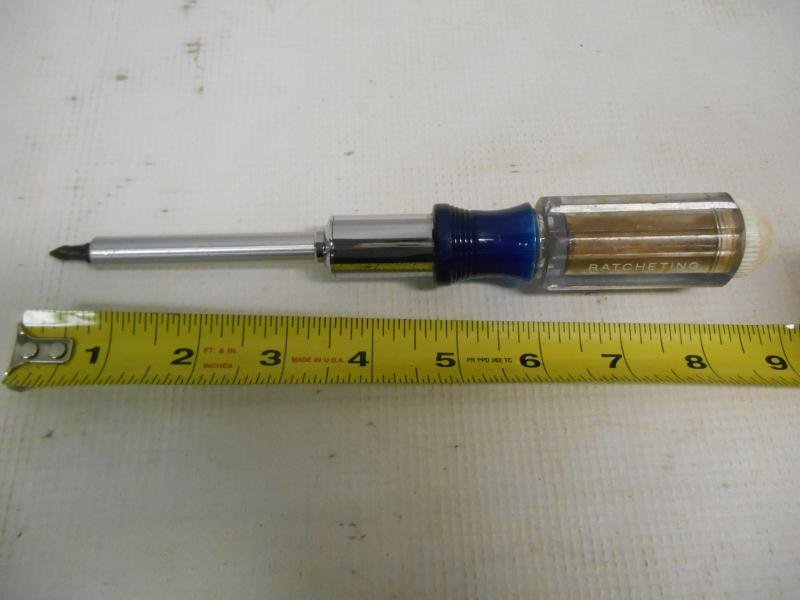 Vintage Craftsman Magnetic Ratcheting Screwdriver No 41466 U WF w/ 5 Bits