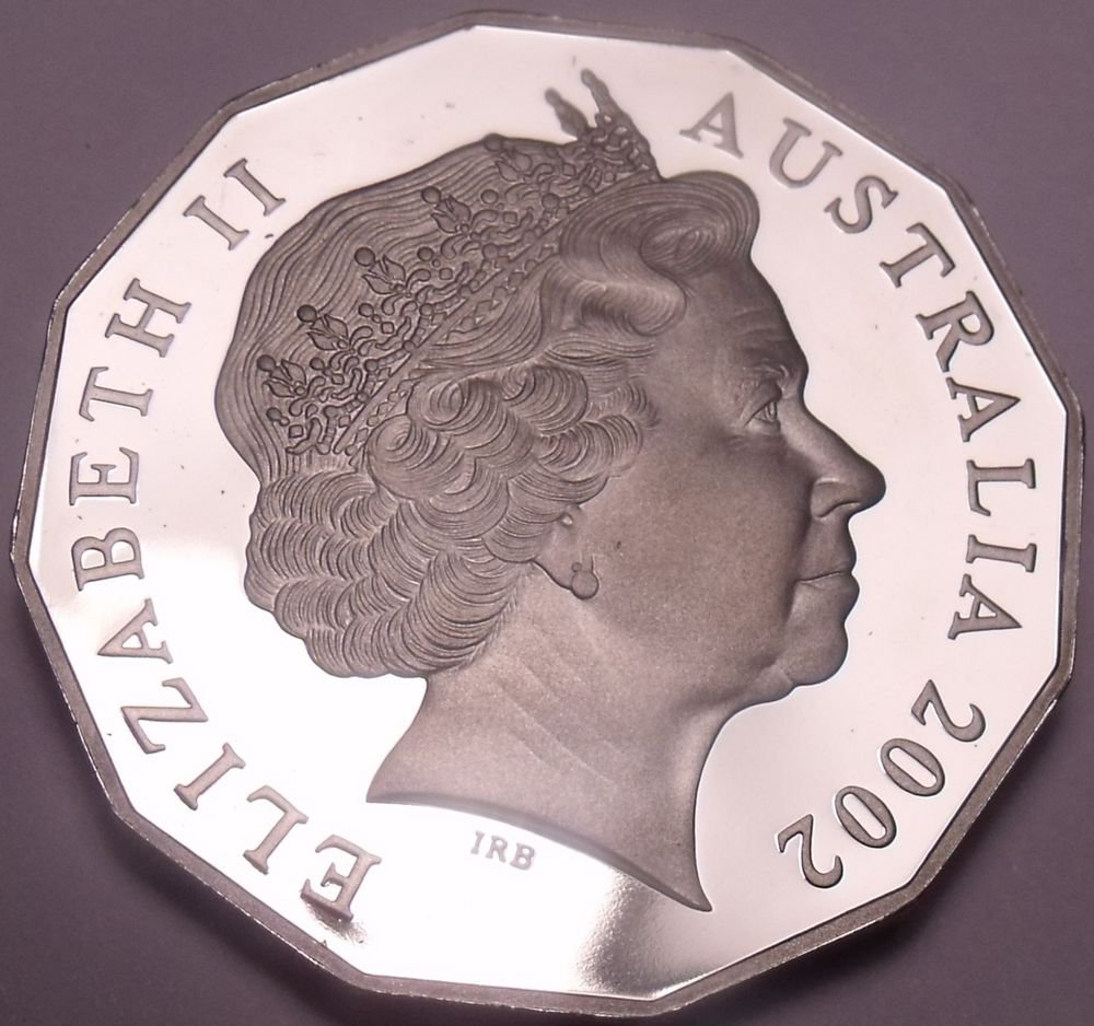 Huge Cameo Proof Australia 2002-B 50 Cents~Windmill~Only 39k Minted ...