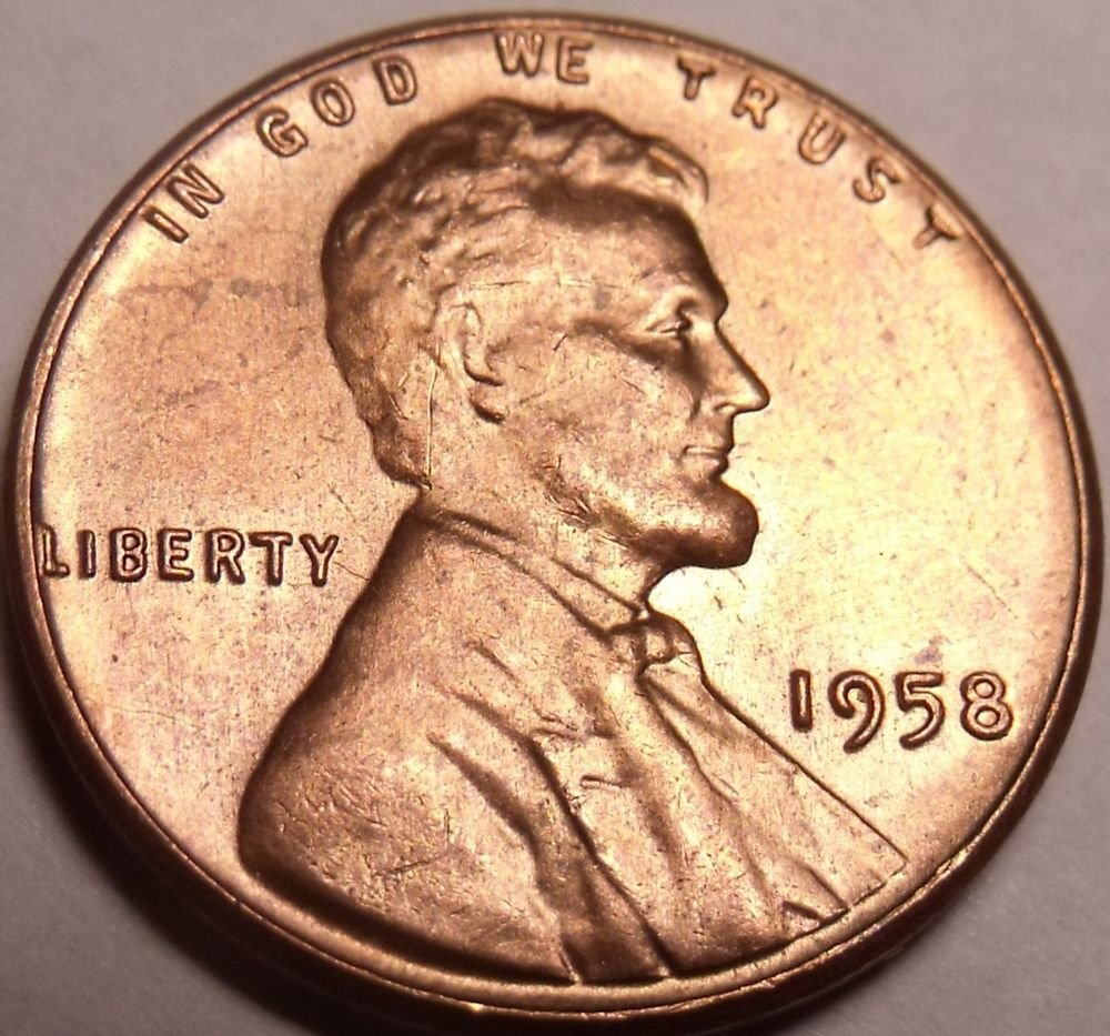United States 1958-P Unc Lincoln Wheat Cent~See All Our U.S. Coins~Free ...