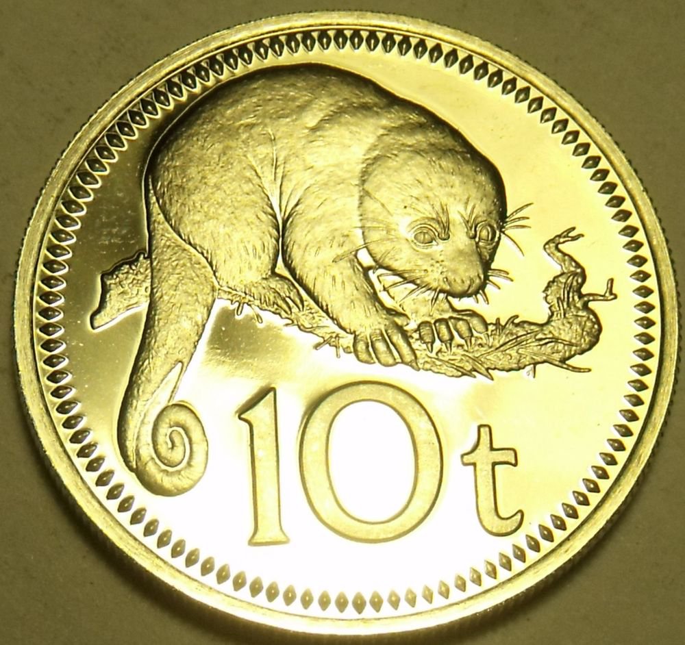 Proof Papua New Guinea 1975 10 Toea~Cuscus~1st Year Ever Minted~Free ...