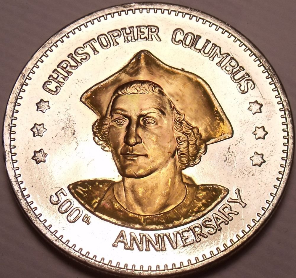 Historic Mint Double Eagle Christopher Columbus Commemorative Medallion ...