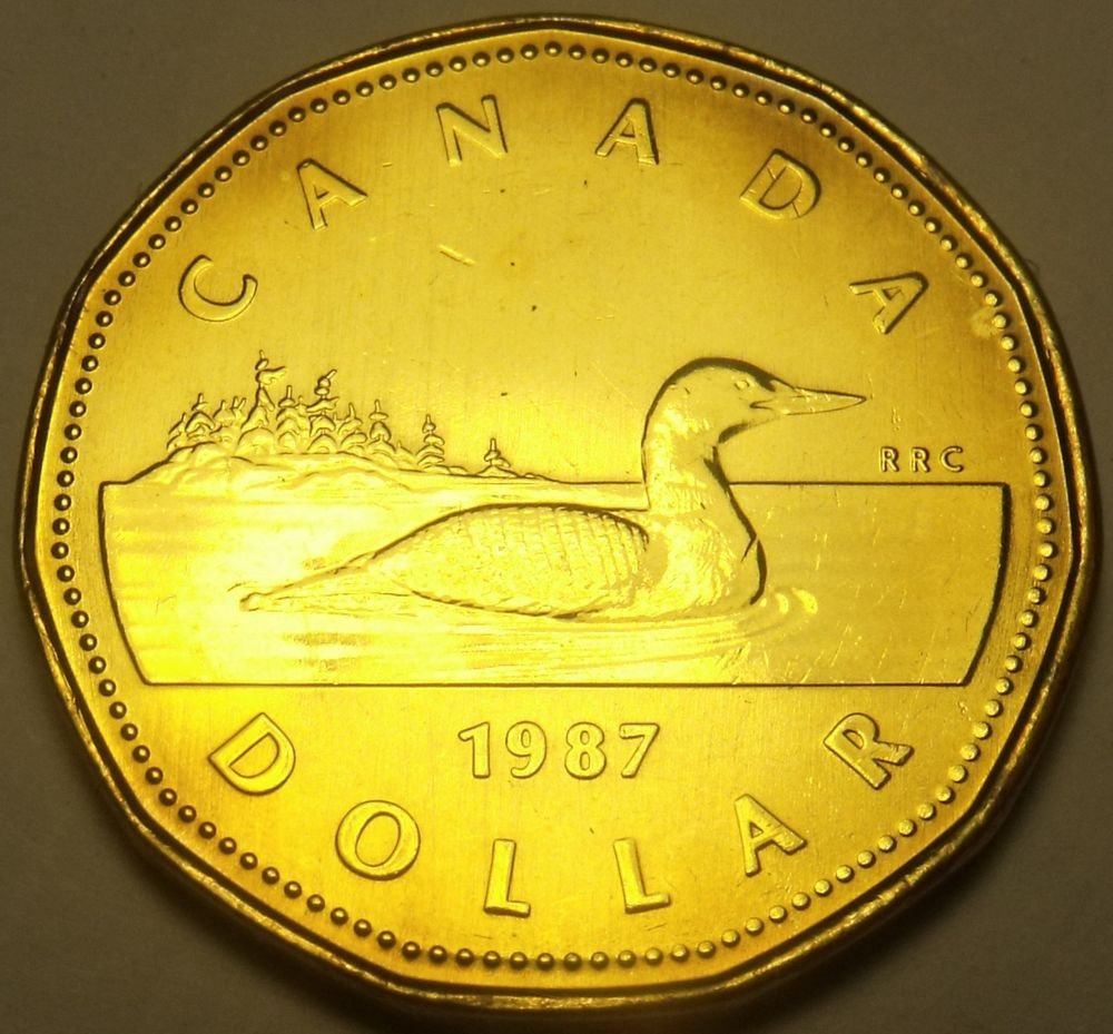 Canada 1987 Loonie Dollar Gem Unc~1st Year Ever Minted~Excellent~Free ...