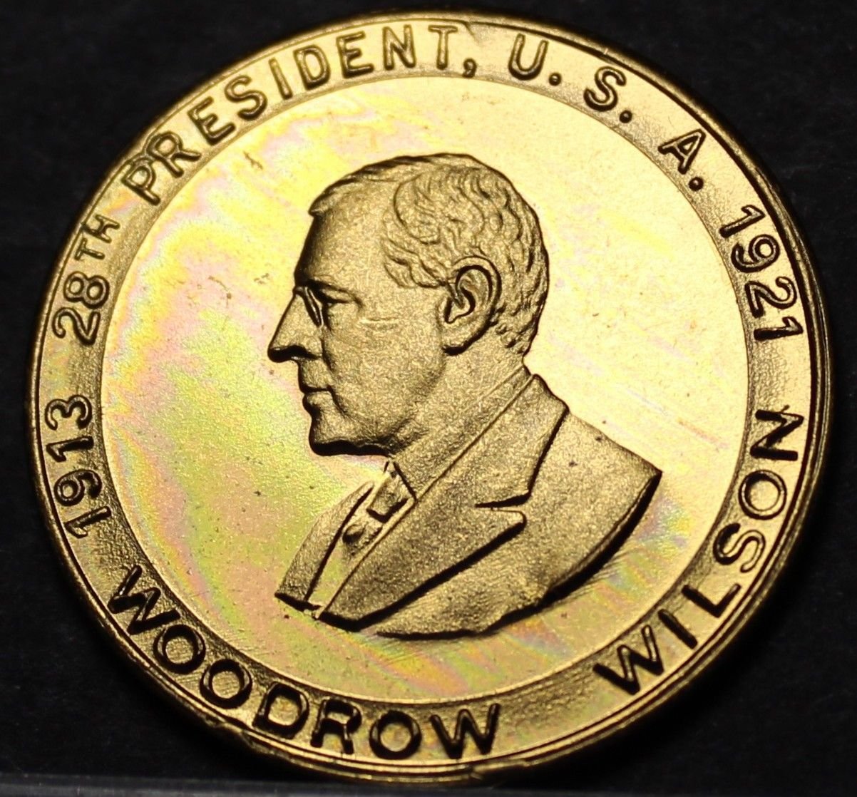 Woodrow Wilson 28th President Bronze Medallion~The Professer~Gov Of New ...