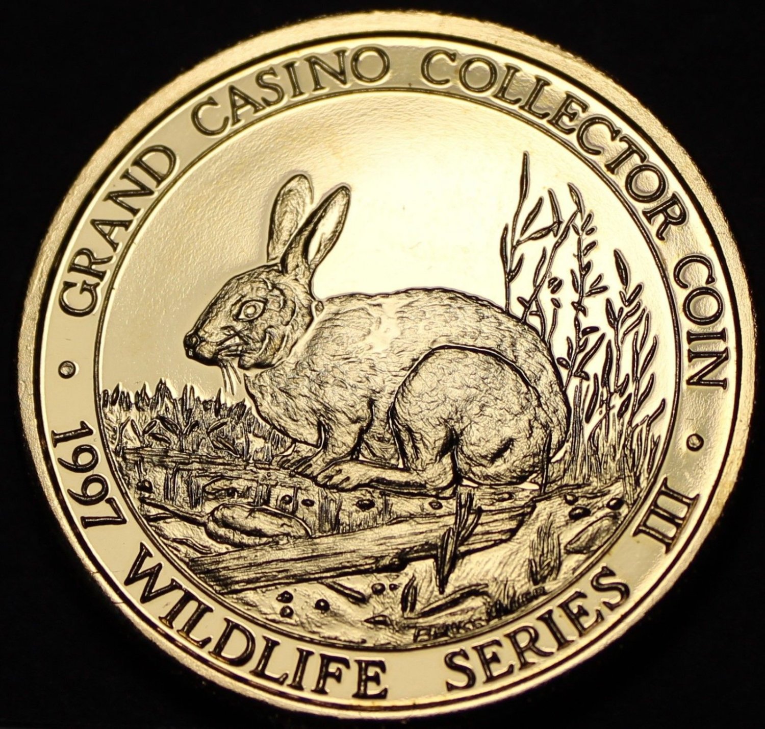 Grand Casino Mille Lacs Minnesota Wildlife Coin Gem Unc 39mm~Rabbit ...