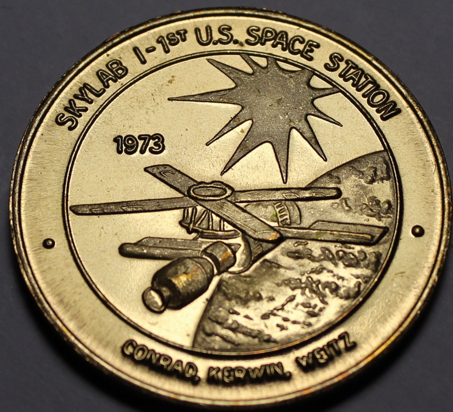 Skylab I 1st United States Space Station Nasa Medallion~Bronze~Free Ship