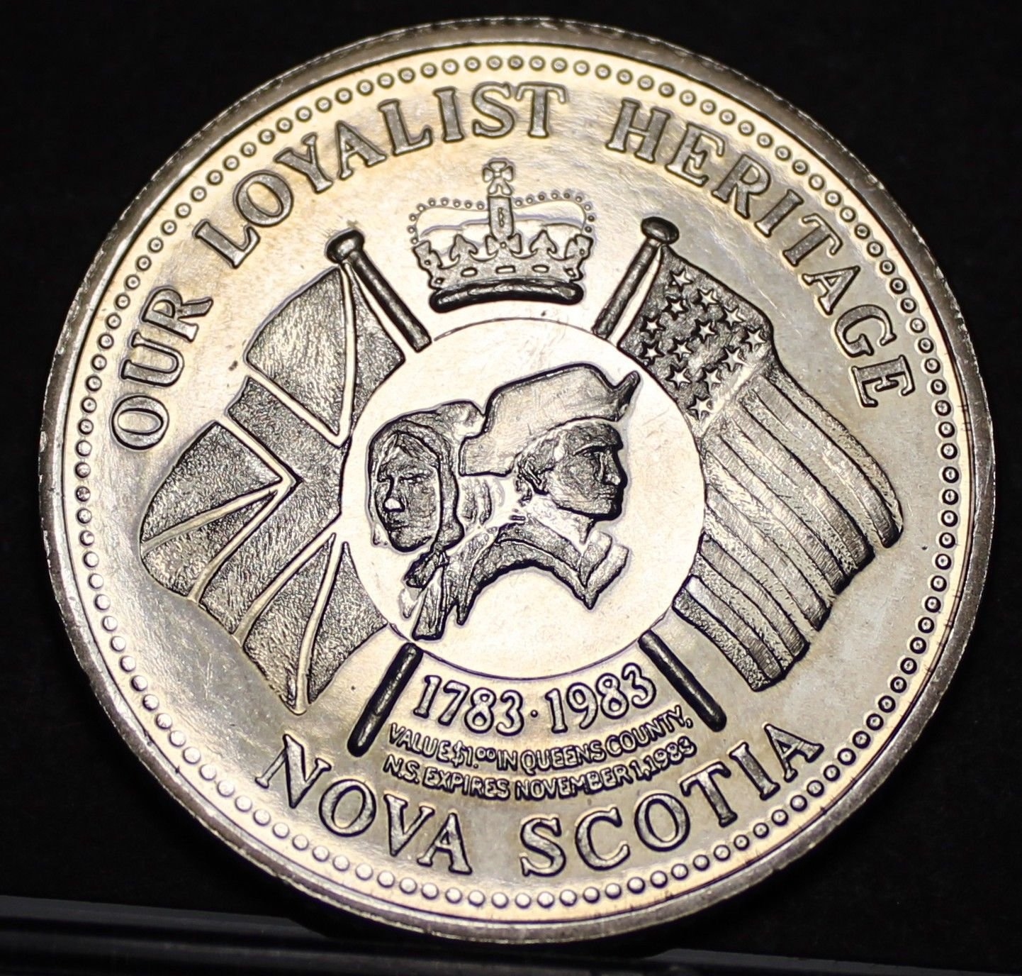 Queens County Nova Scotia Canada 100th Anniversary Trade Token Dollar ...