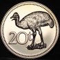 Papua New Guinea 20 Toea, 1975 Gem Unc~RARE 4,134 Minted~Bennetts ...