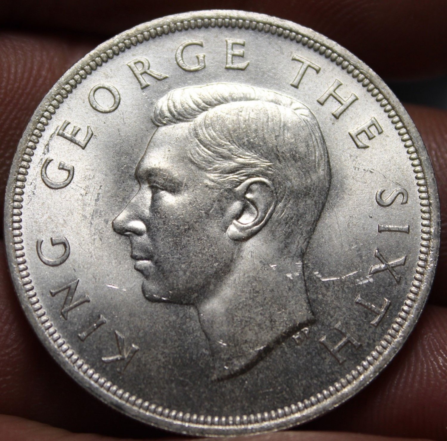 New Zealand Crown, 1949 Gem Unc Silver~RARE~Only 200,000 Minted~Filver ...