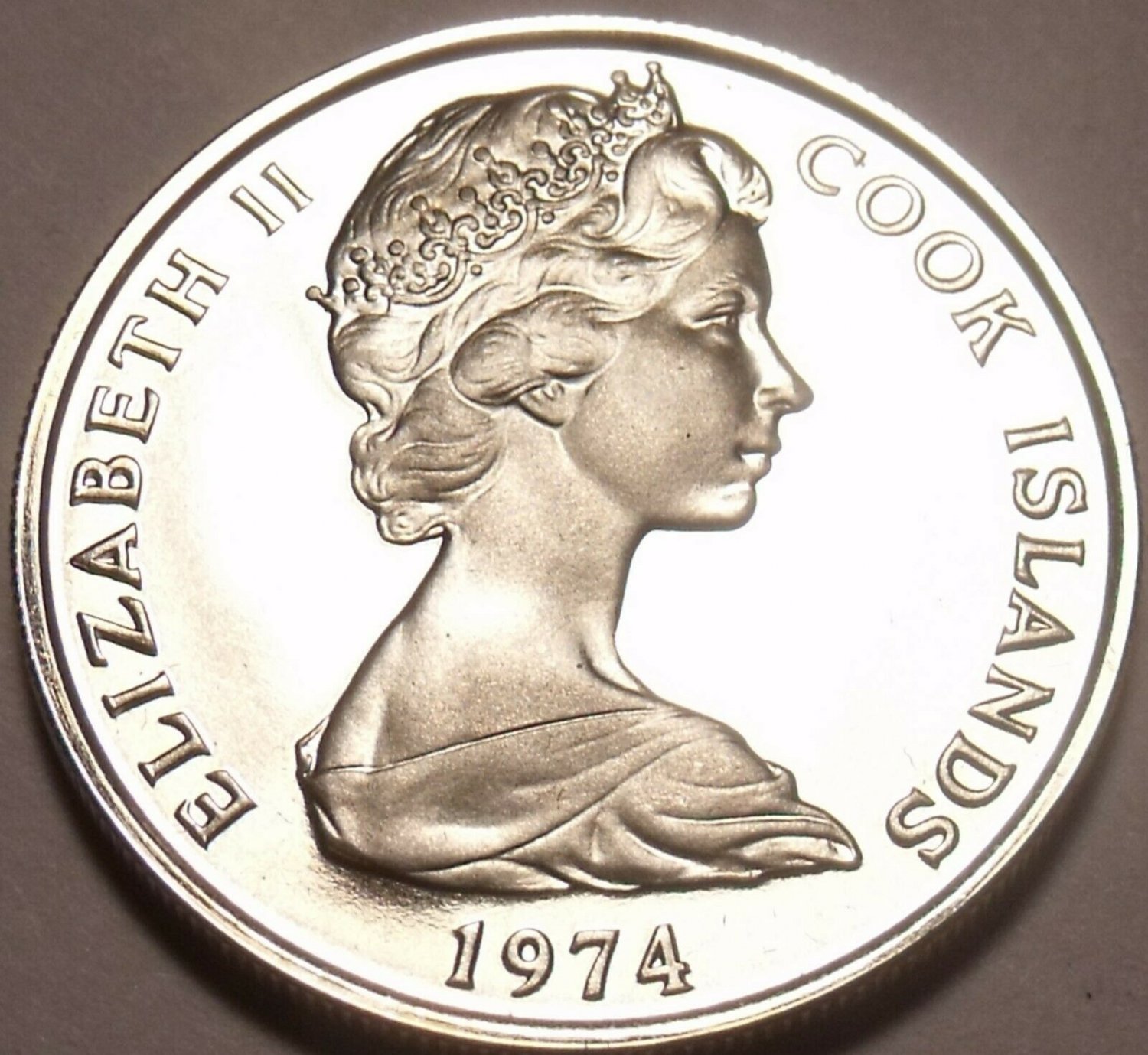 Cook Islands 20 Cents, 1974 Cameo Proof~7,300 Minted~Fairy Tern~Free ...
