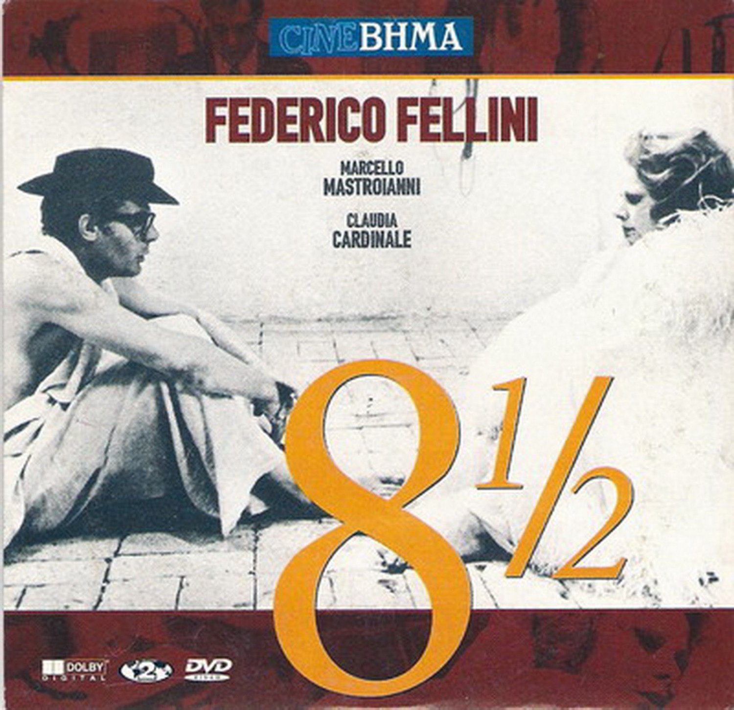 "8 1/2" MARCELLO MASTROIANNI, CLAUDIA CARDINALE,FELLINI R2 PAL only Italian