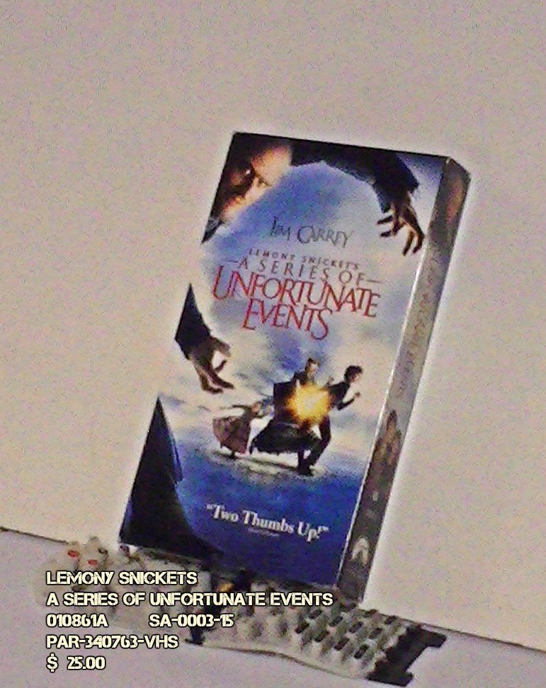 VHS - LEMONY SNICKETS - A SERIES OF UNFORTUNATE EVENTS