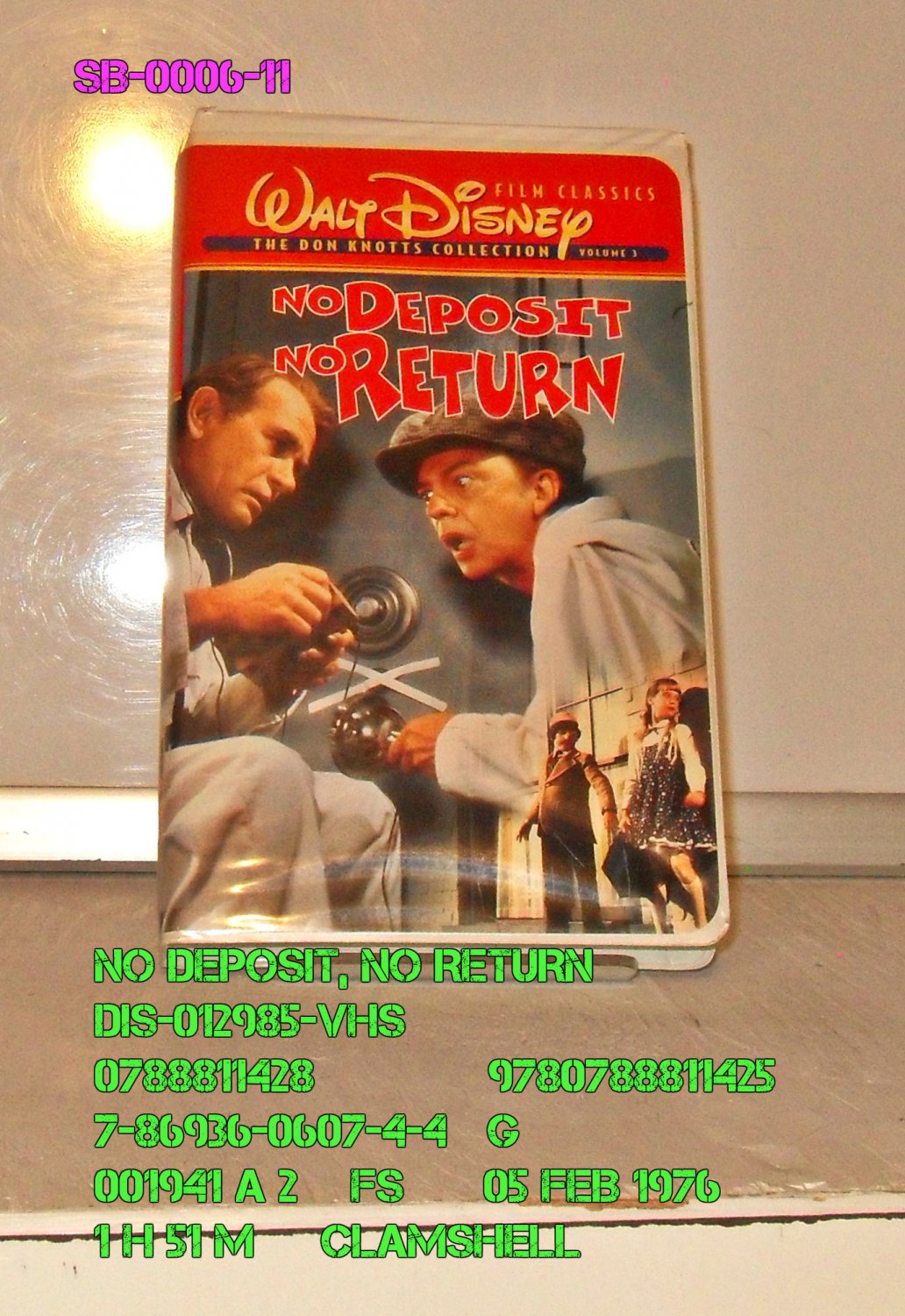 VHS - NO DEPOSIT, NO RETURN