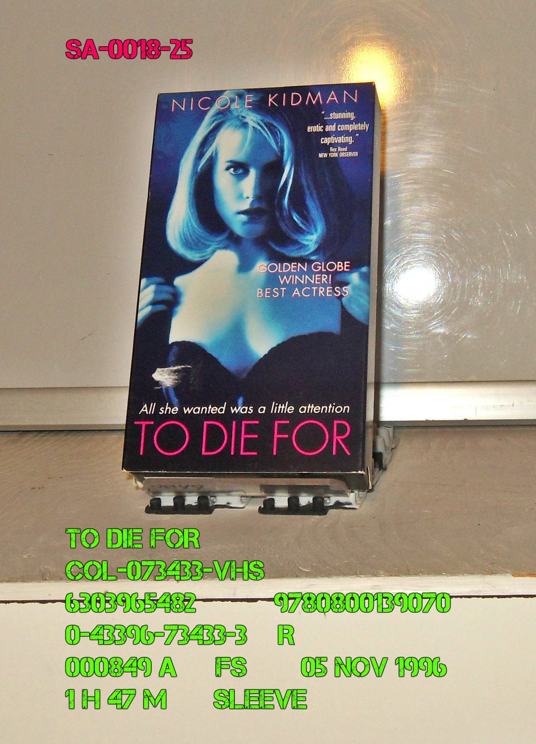 VHS - TO DIE FOR