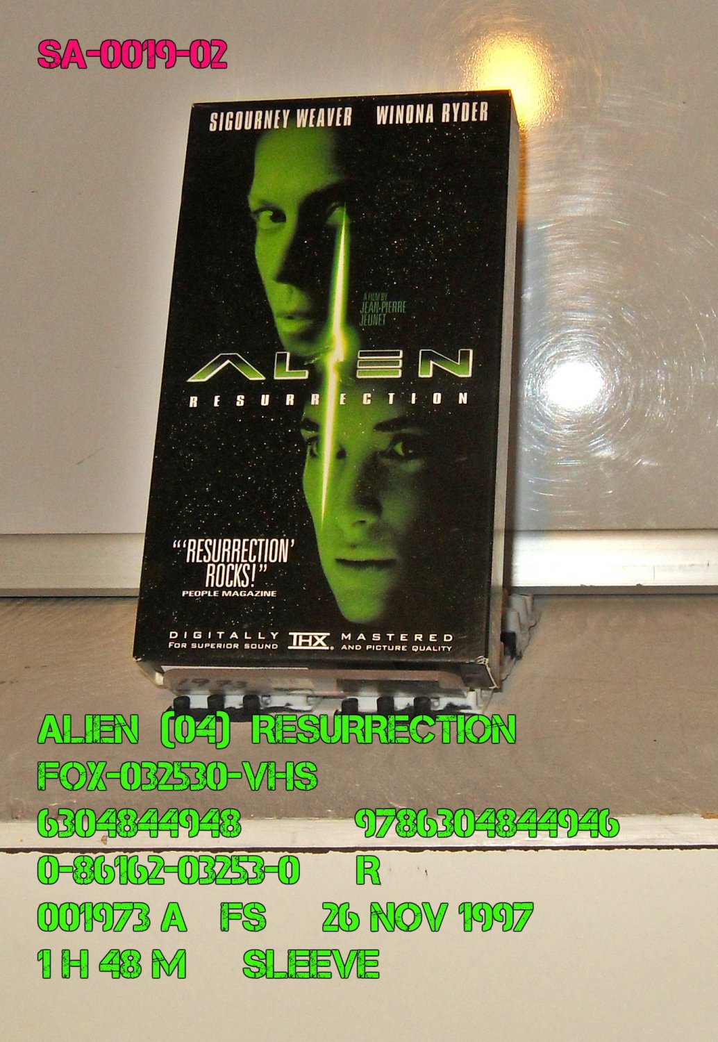 VHS - ALIEN (04) RESURRECTION