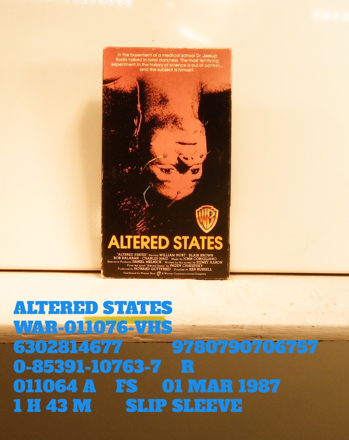 VHS - ALTERED STATES