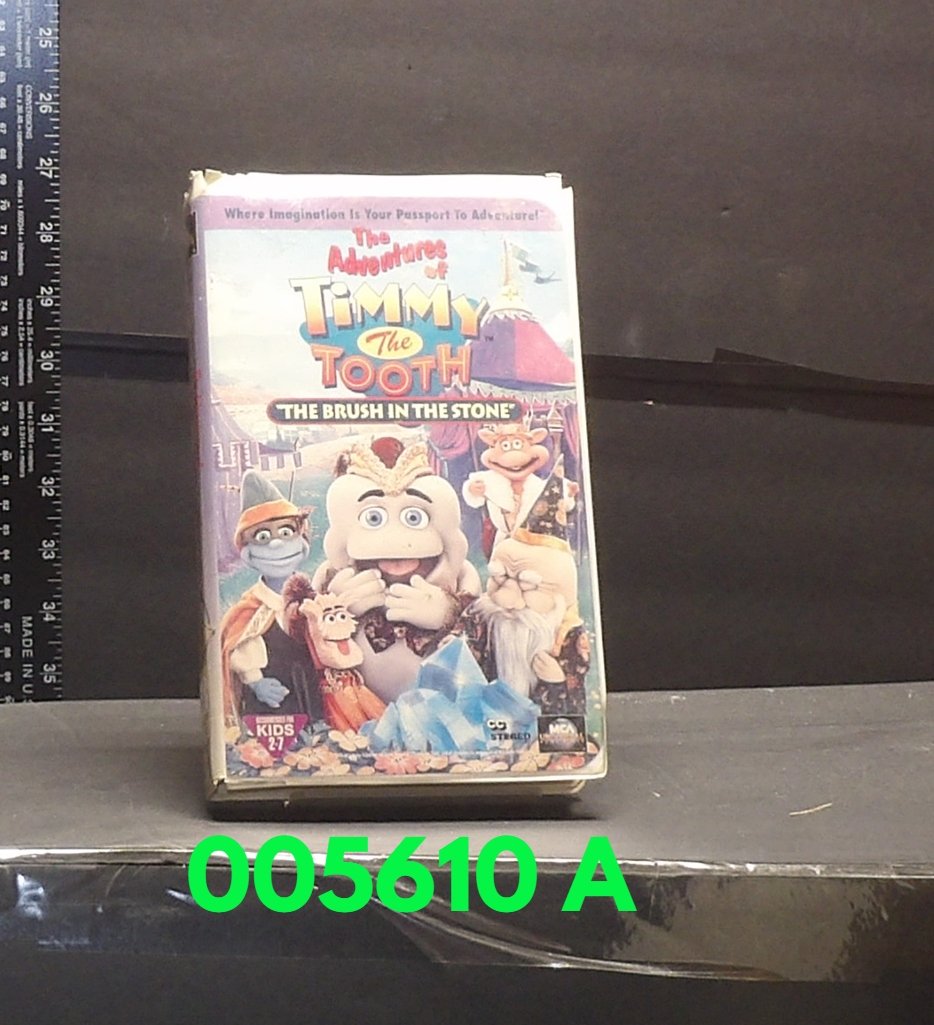 VHS - TIMMY THE TOOTH - BRUSH IN THE STONE, THE