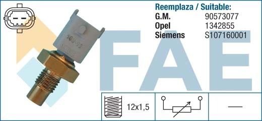 33670 temperature sensor OPEL OMEGA VECTRA 90573077 1342855 5WK90612