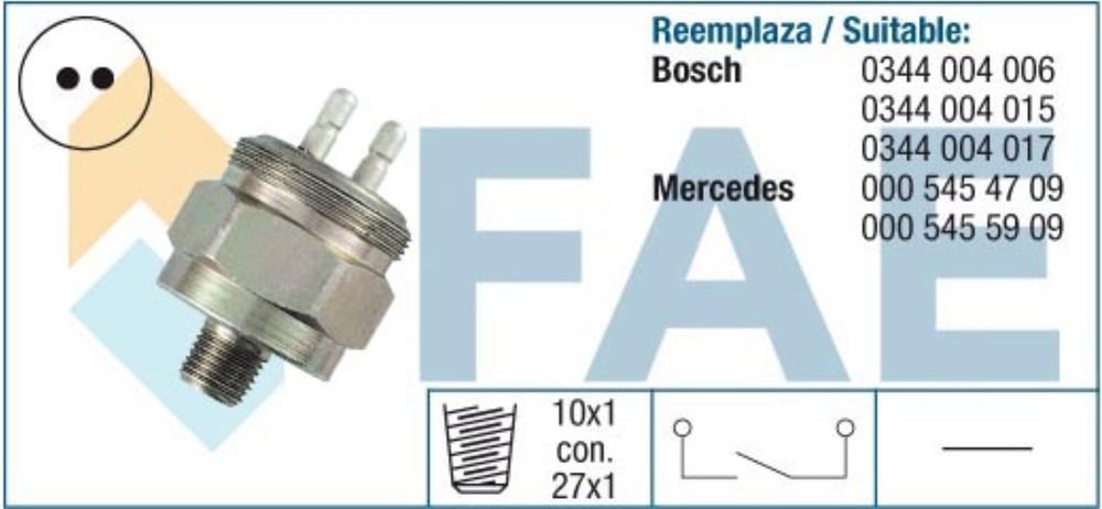 22080 stop light switch MERCEDES TRUCK 0344004006 0344004017
