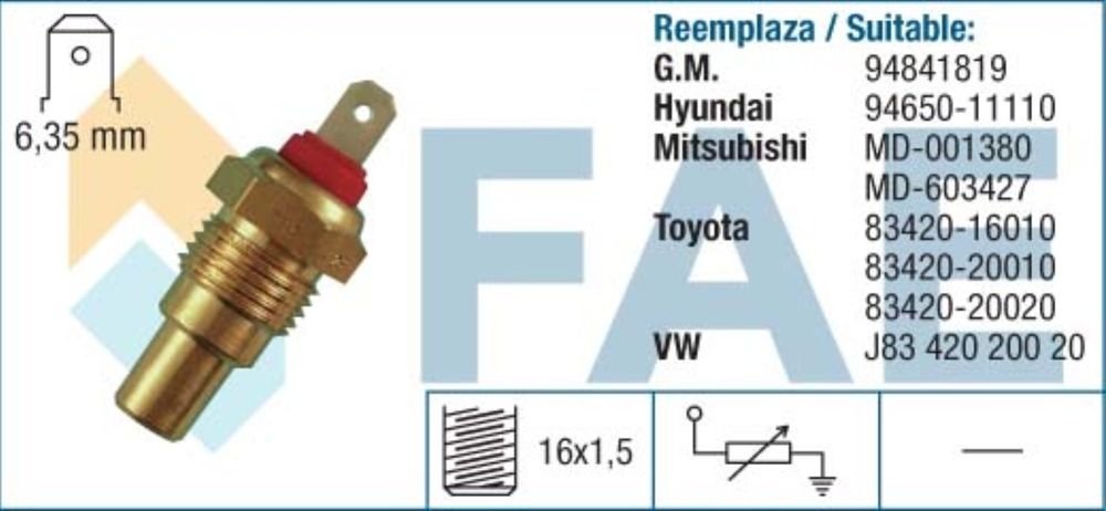 31330 sensor temperature LEXUS MITSUBISHI TOYOTA MD001380 8342016010