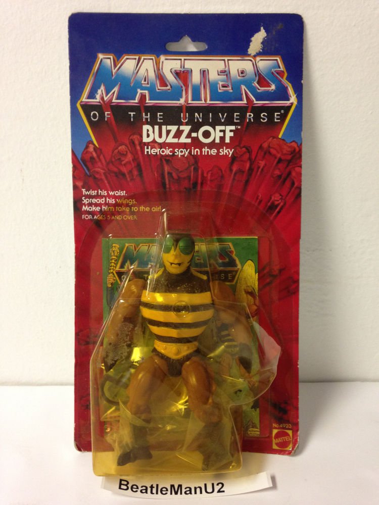 Vintage, Buzz-Off, He-Man, Masters of the Universe, carded, MOTU Sealed ...