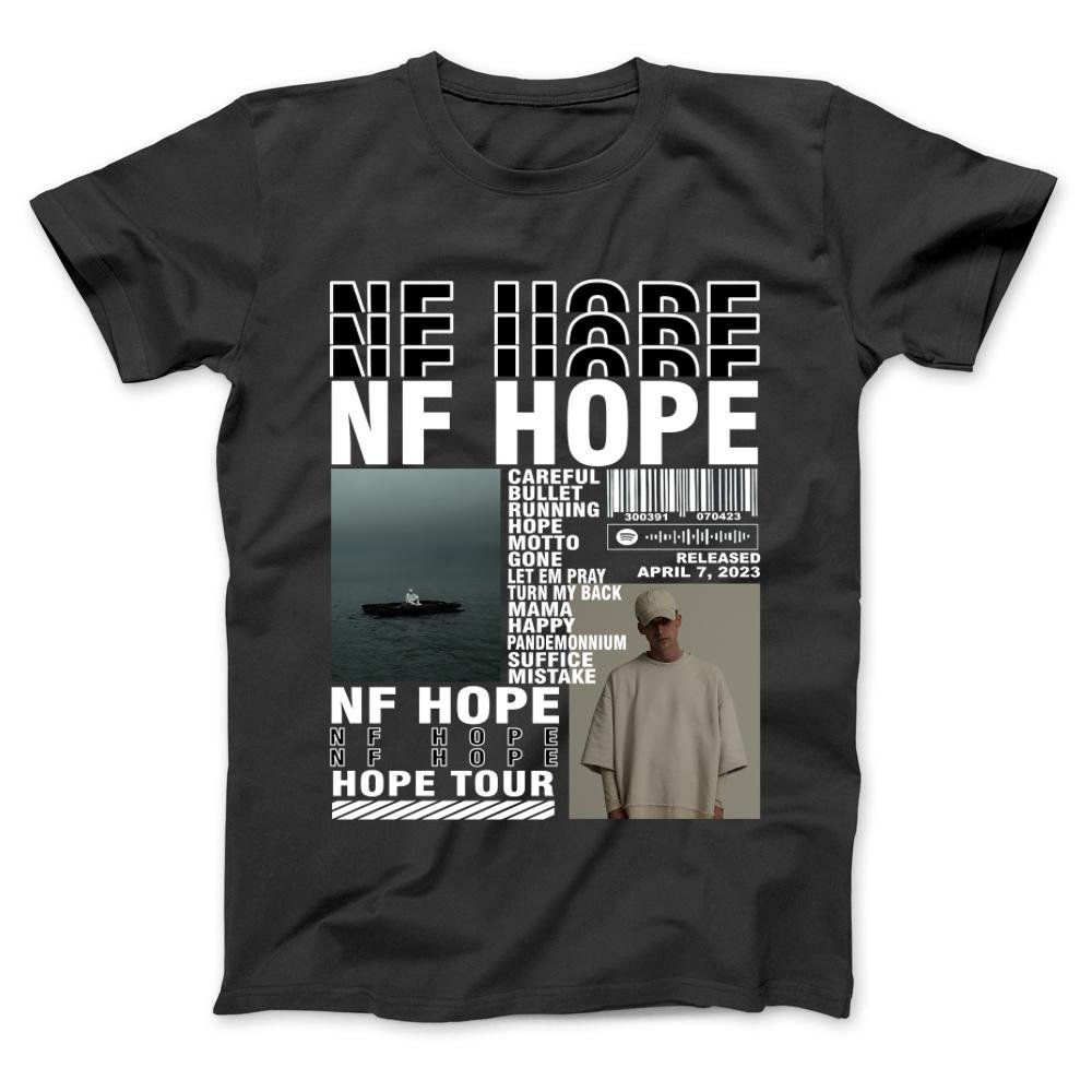 Nf Hope Album T-Shirt, Nf Hope Tour 2024 Shirt, Nf Fan Gifts T-Shirt ...