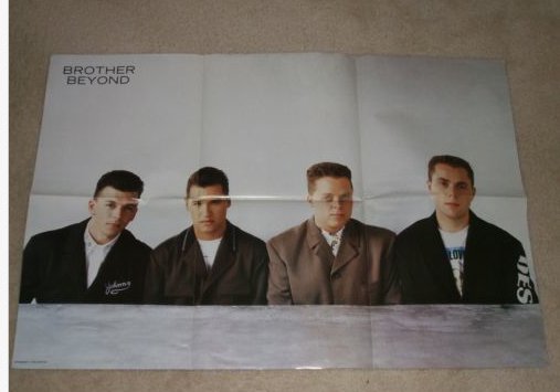 BROTHER BEYOND ****POSTER*** NICE/ RARE FROM HE AIN'T NO COMPETITION 12"