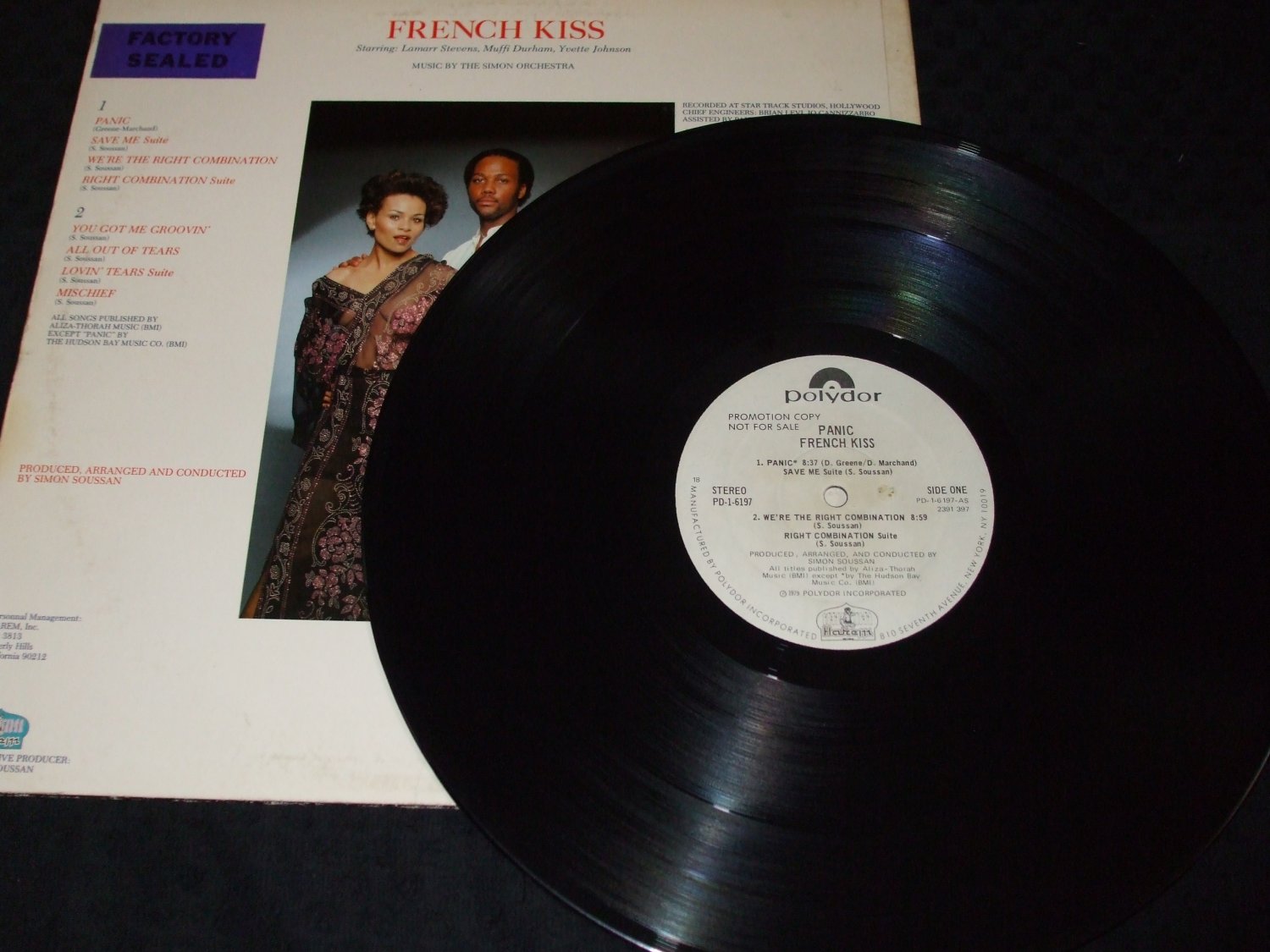 FRENCH KISS ~ PANIC! LP / RARE/ MINT/ PROMO ( SIMON SOUSSAN)