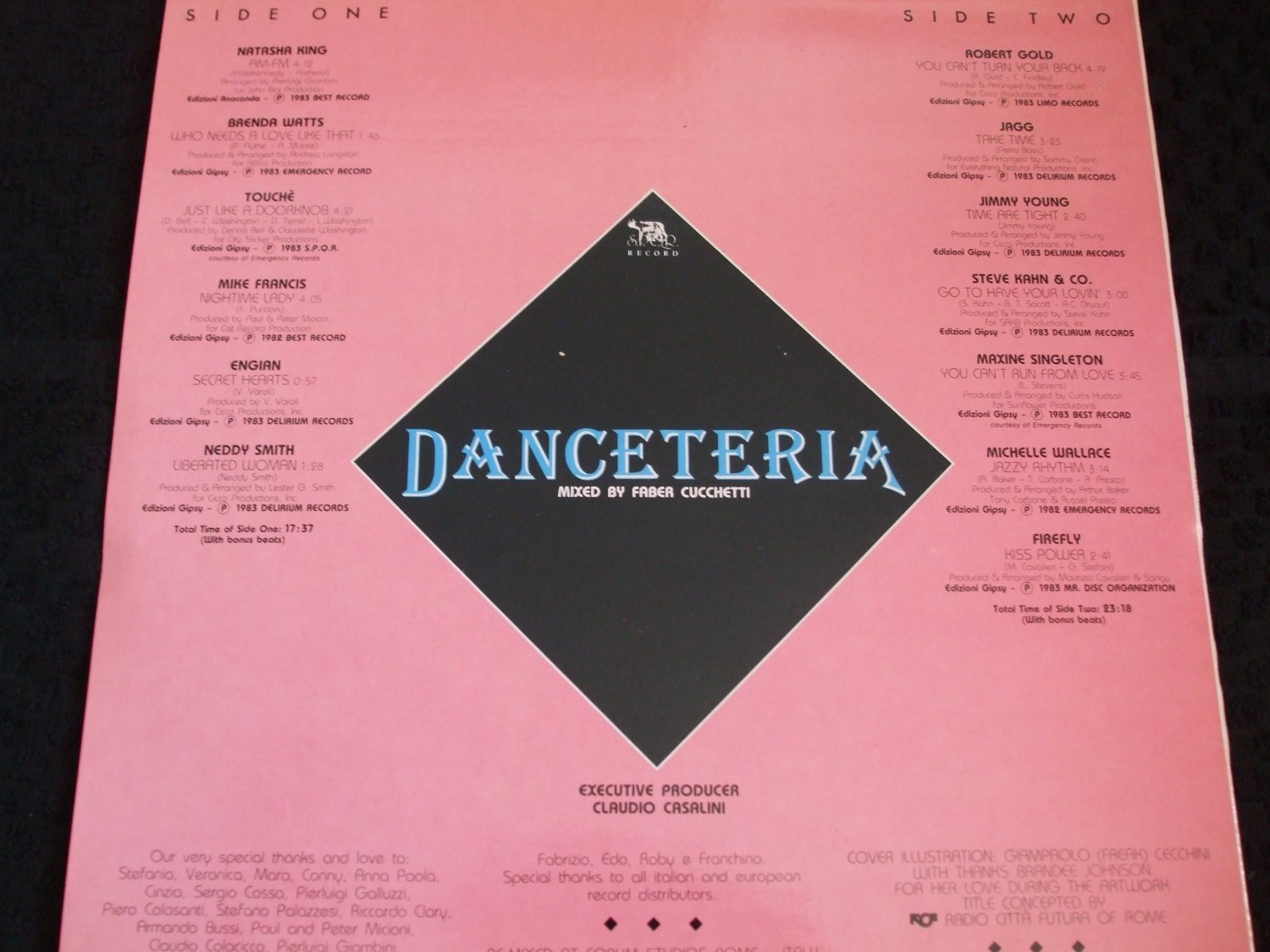 DANCETERIA ~ VARIOUS ARTIST LP MIXED BY: FABER CUCCHETTI MINT/ NEVER ...