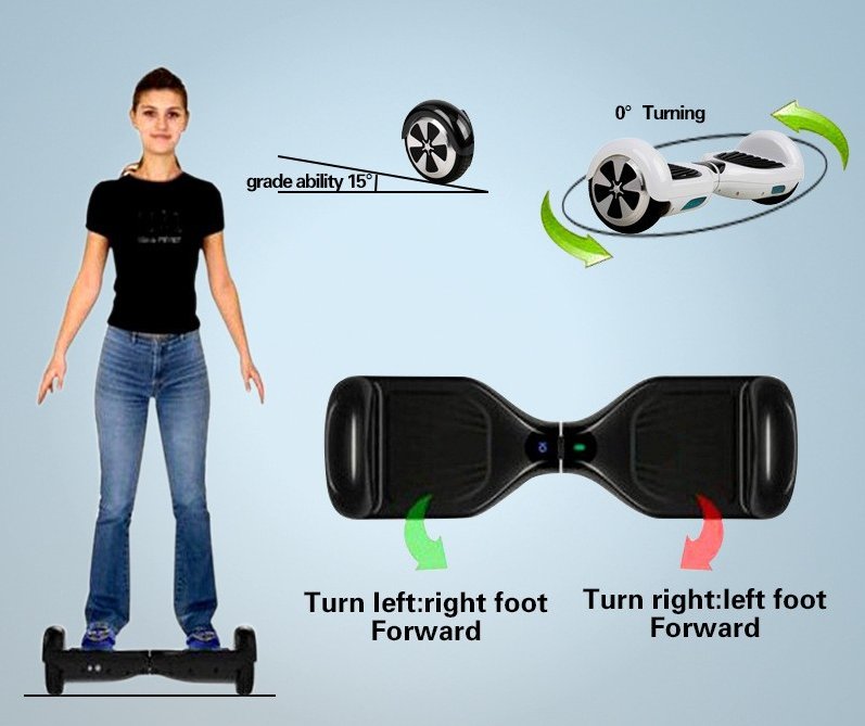 Smart Balance Wheel Self Balancing Electric Scooter (RED)