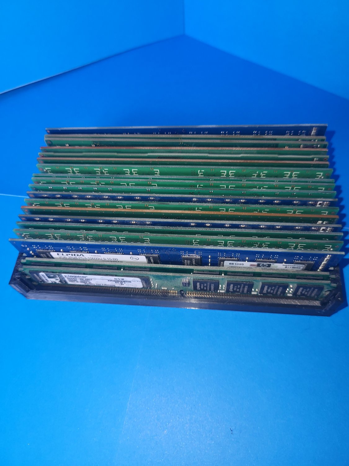 2 trays - 3D Printed PC RAM Storage Tray - Black - 20 sticks