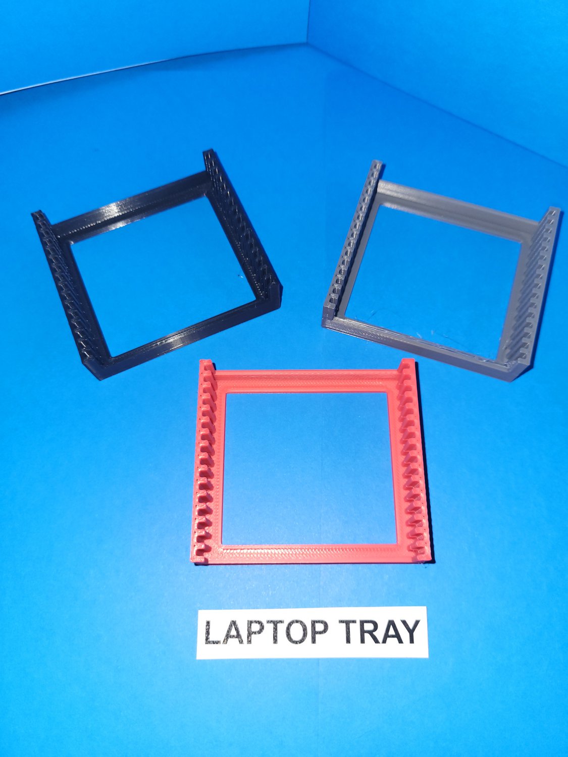 2 trays - Laptop ram storage holder - 3d print - orange, black and gray