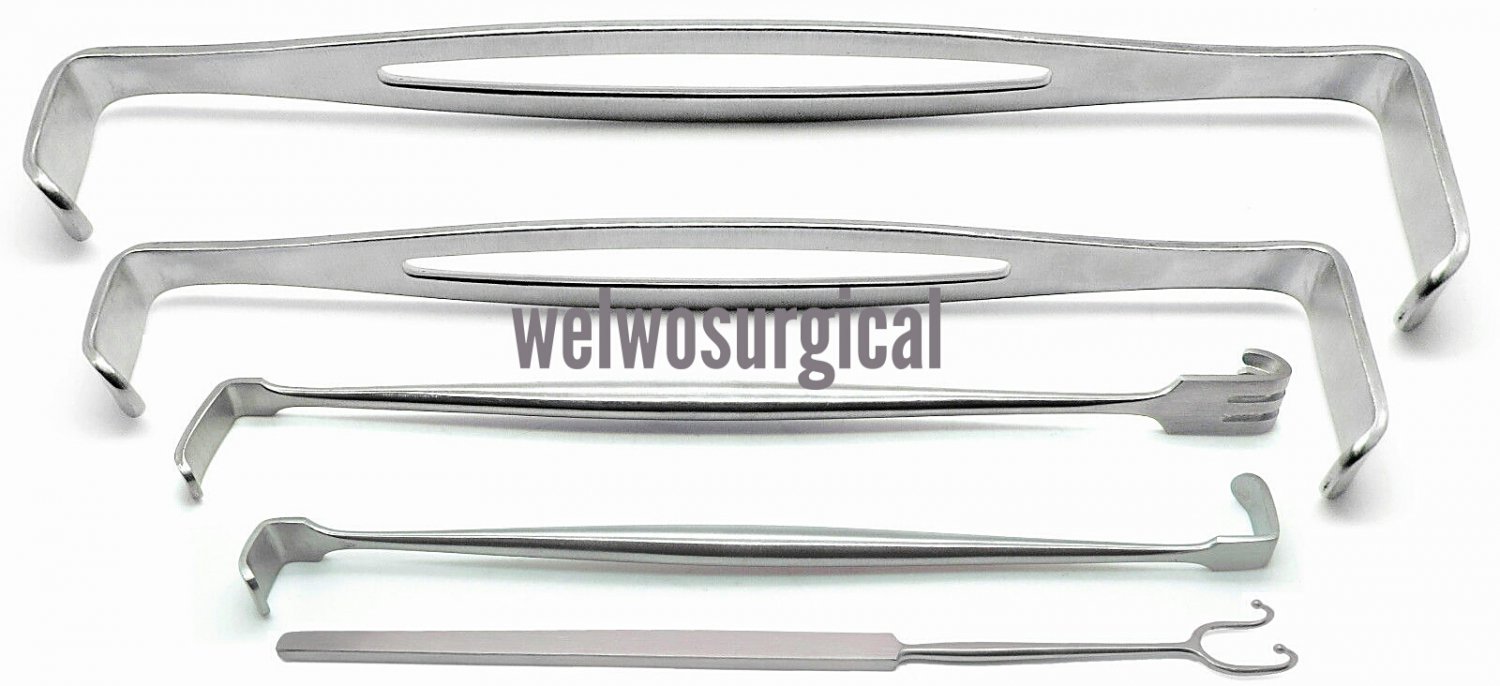 5 Pcs Ragnell Muller Fomon US ARMY Surgical Retractor
