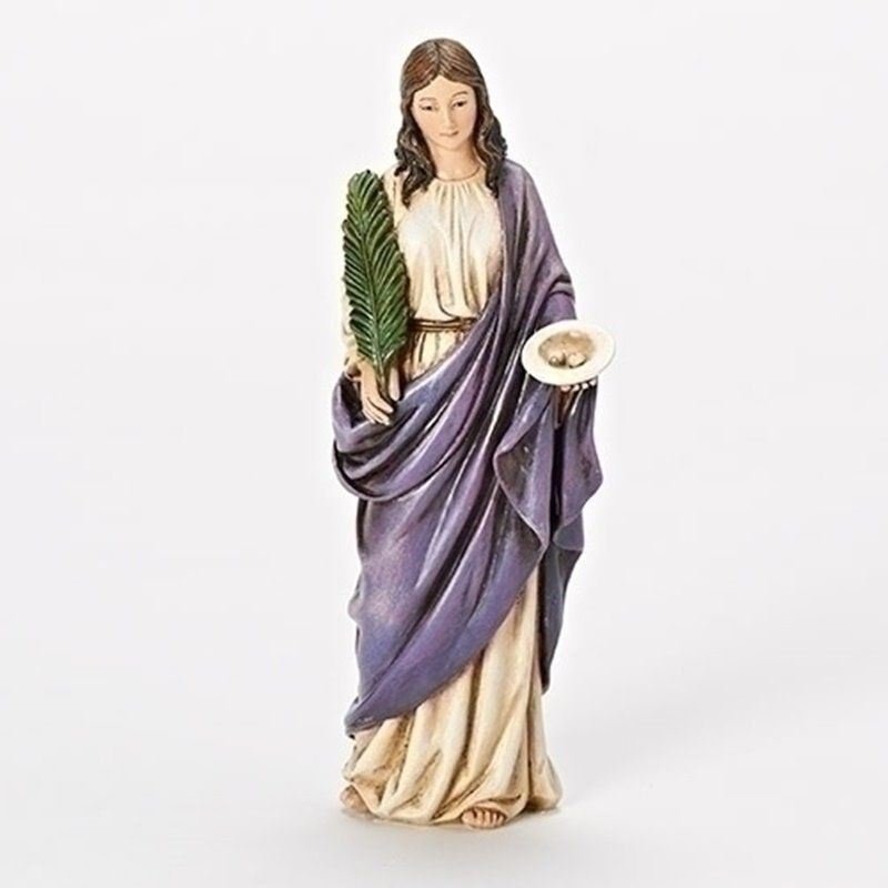St. Lucy Statue Patron Saint of Eyes Catholic Figurine