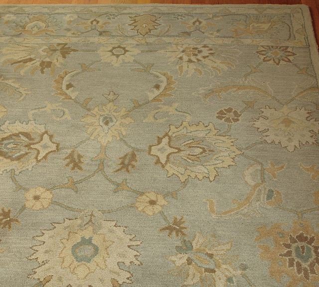 POTTERY BARN Tufted 5X8 Modern Design Wool Carpet Gabrielle Style Rug
