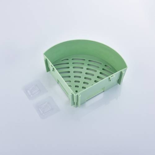 Shower Caddy Basket Plastic Shower Corner Caddy Self Adhesive Bathroom ...