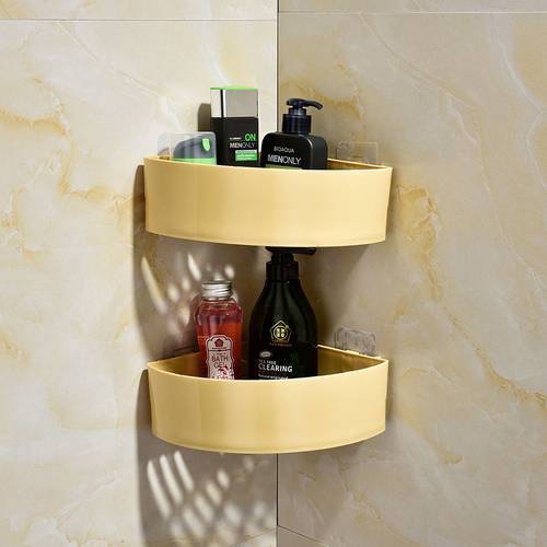 Double Shower Caddy Basket Plastic Shower Bathroom Shower Corner Shelf