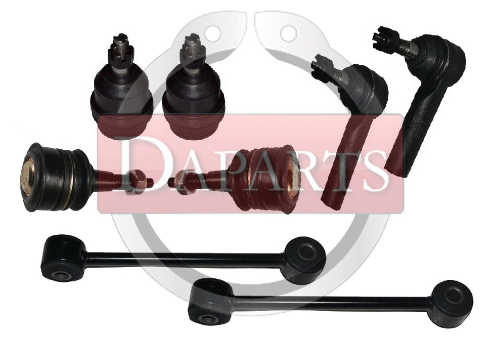 Jeep Grand Cherokee Commander Upper Lower Ball Joints Tie Rods Sway ...