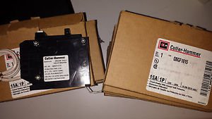 Cutler Hammer QBGF1015 15 Amp Bolt On GFCI Circuit Breaker 1P 120V NEW ...