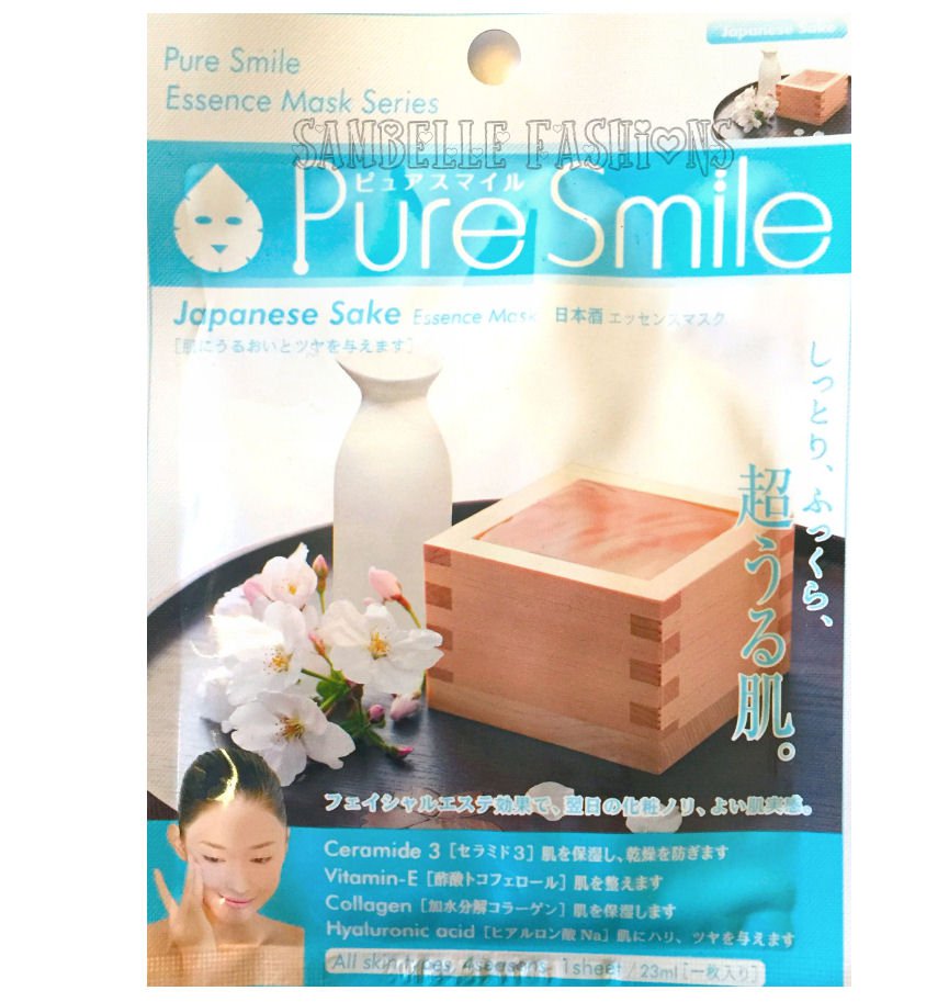 Pure Smile Sake Essence Face Mask - 1 sheet